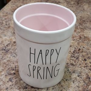 Rae Dunn | Accents | Rae Dunn Happy Spring Jar Flower Pot New | Poshmark